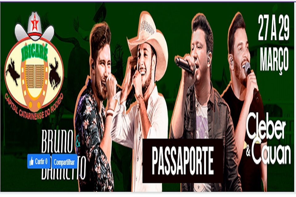 Ingressos disponíveis para o Ibicaré Rodeio Fest 2020