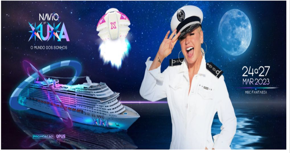 Ingressos disponíveis para o Navio da Xuxa 2023