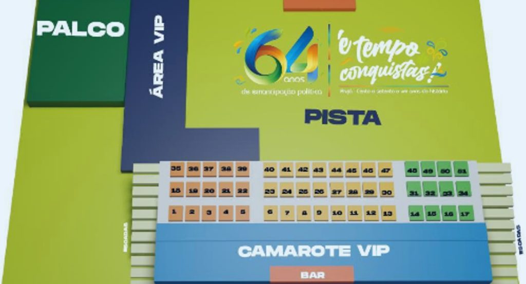 Mapa Arujá Fest 2023 (Imagem: Divulgação)